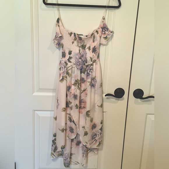Rare Editions | Dresses | Big Girls Coldshoulder Floral Printed ...
